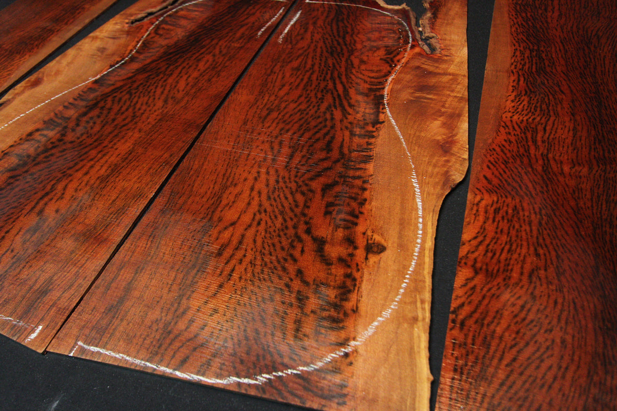 Tasmanian Tiger Myrtle - Back and Sides Set – Tasmanian Acoustic Tonewood